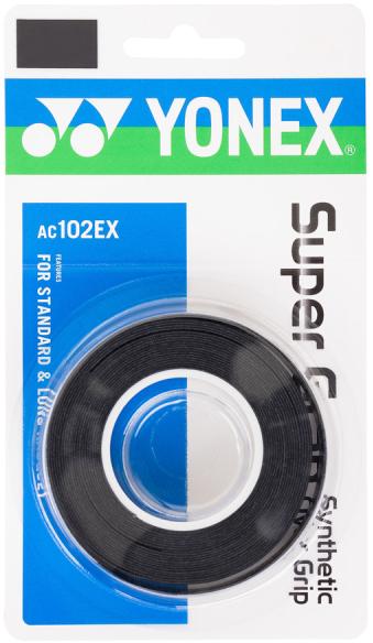 Tennis Grip YONEX AC102 Black 3pcs