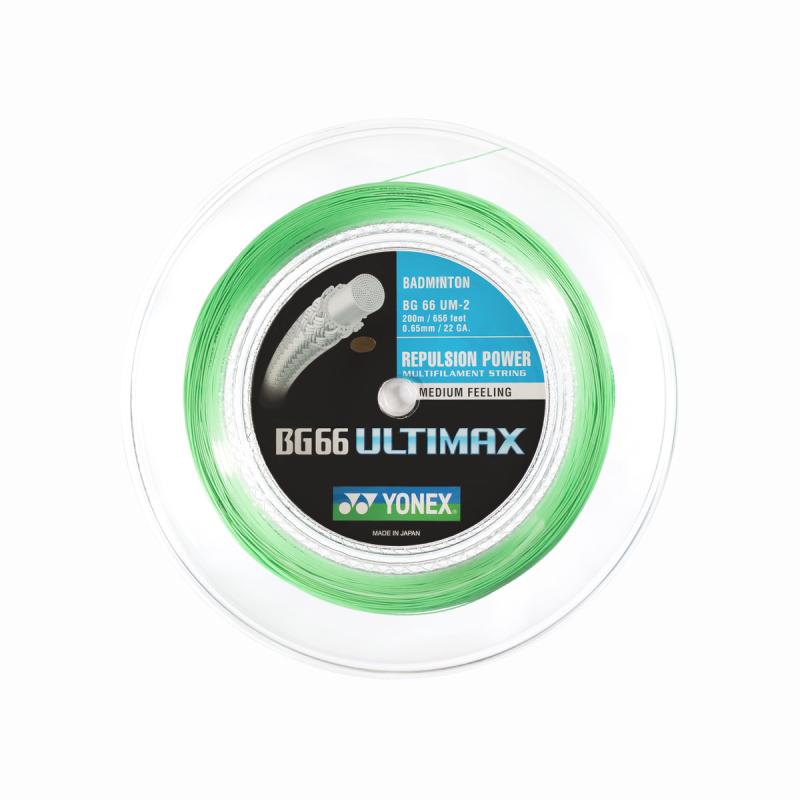 Badminton string BG 66 ULTIMAX 200m Green
