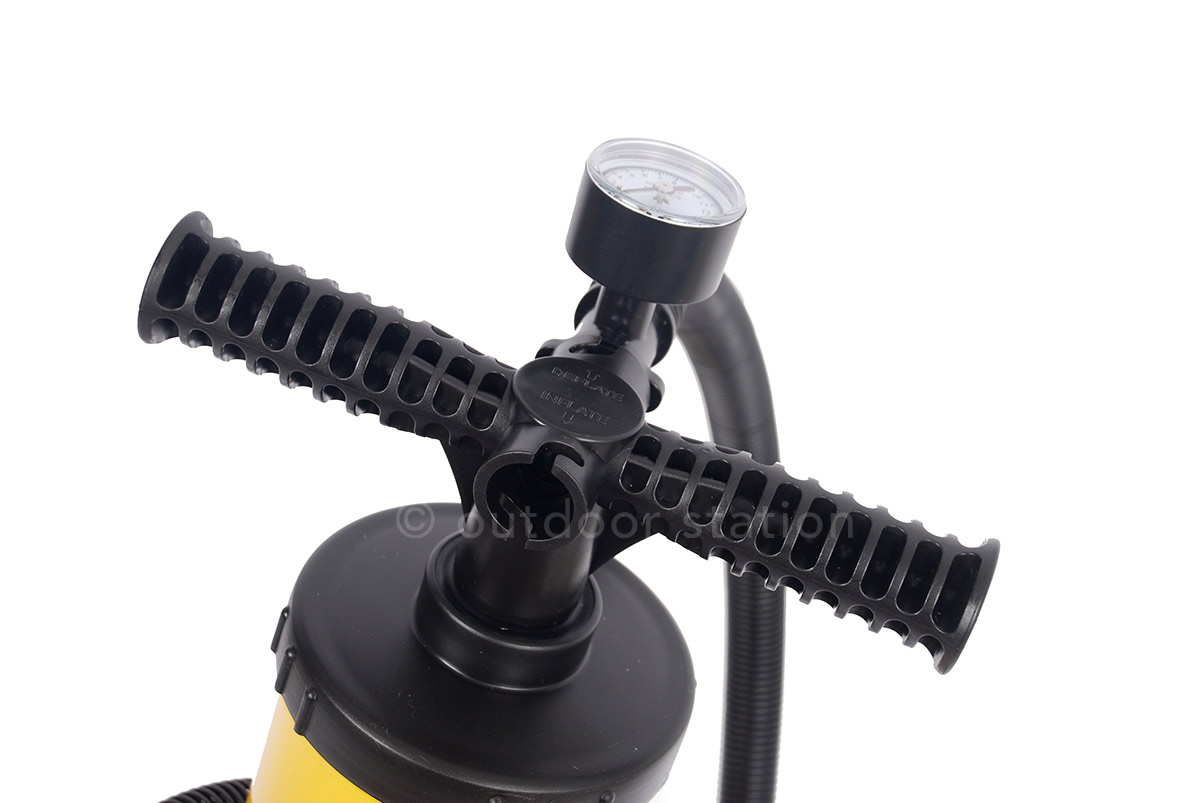 Advanced Elements double-action hand pump with pressure gauge