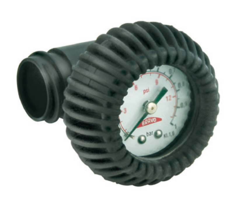 Bravo hand pump Bravo 4 alu R.E.D. with gauge