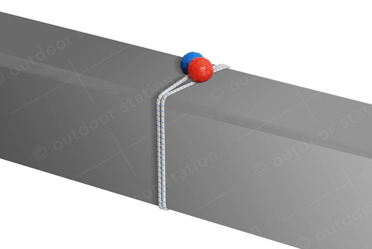 Elastic locks with balls 60cm