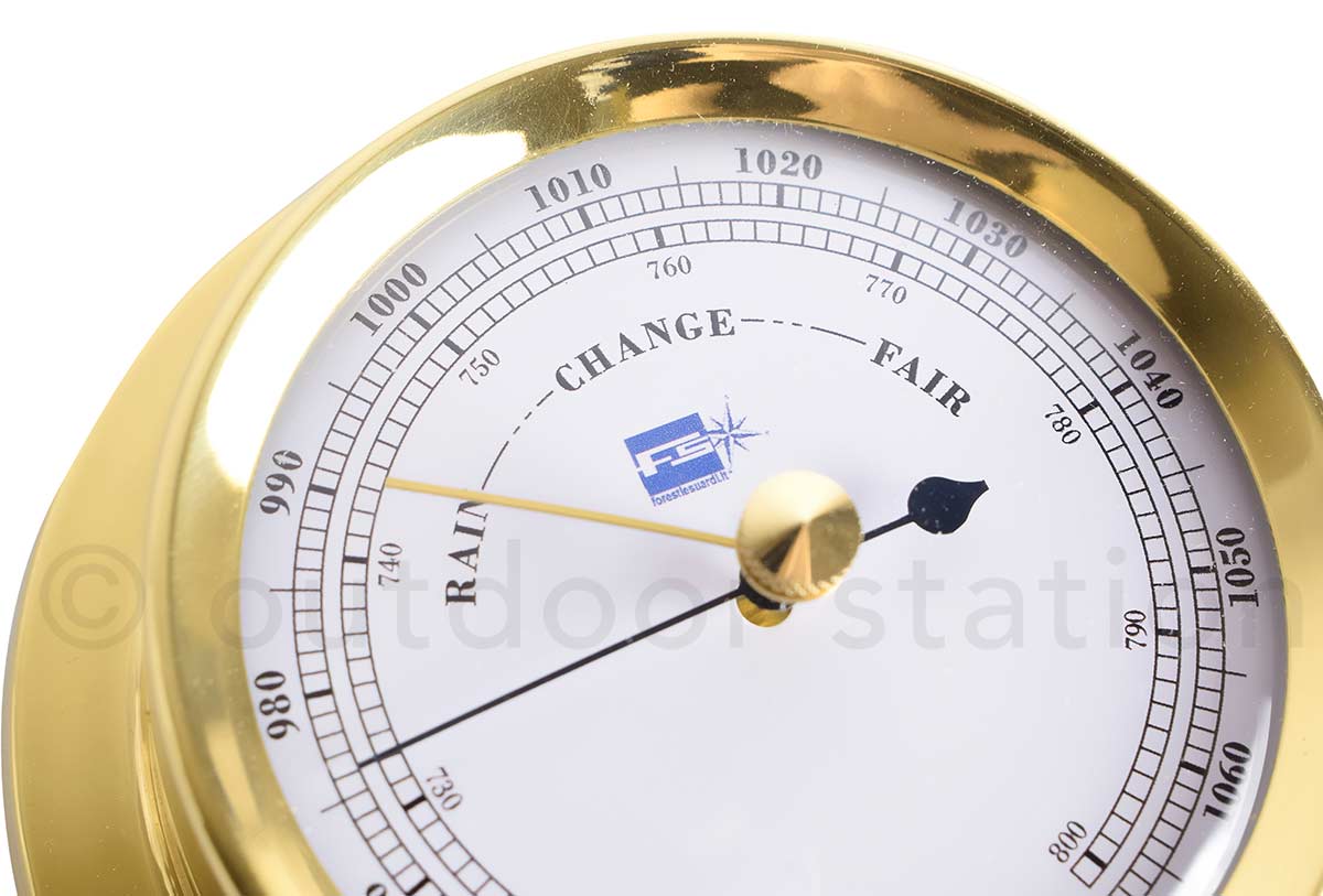 Fischer nautical brass barometer