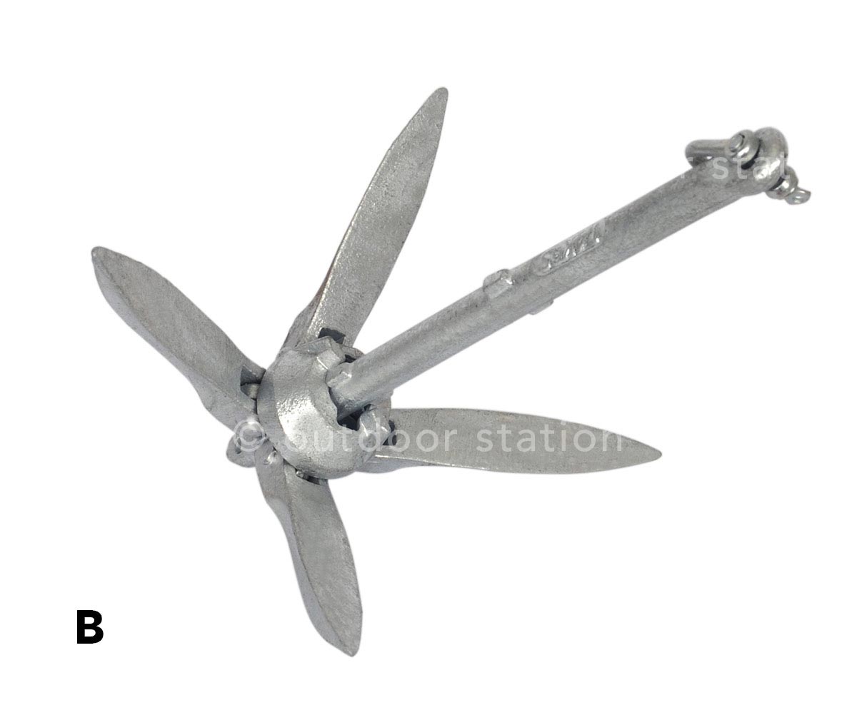 Folding anchor for small craft and dinghies 1,4 - 1.5 kg