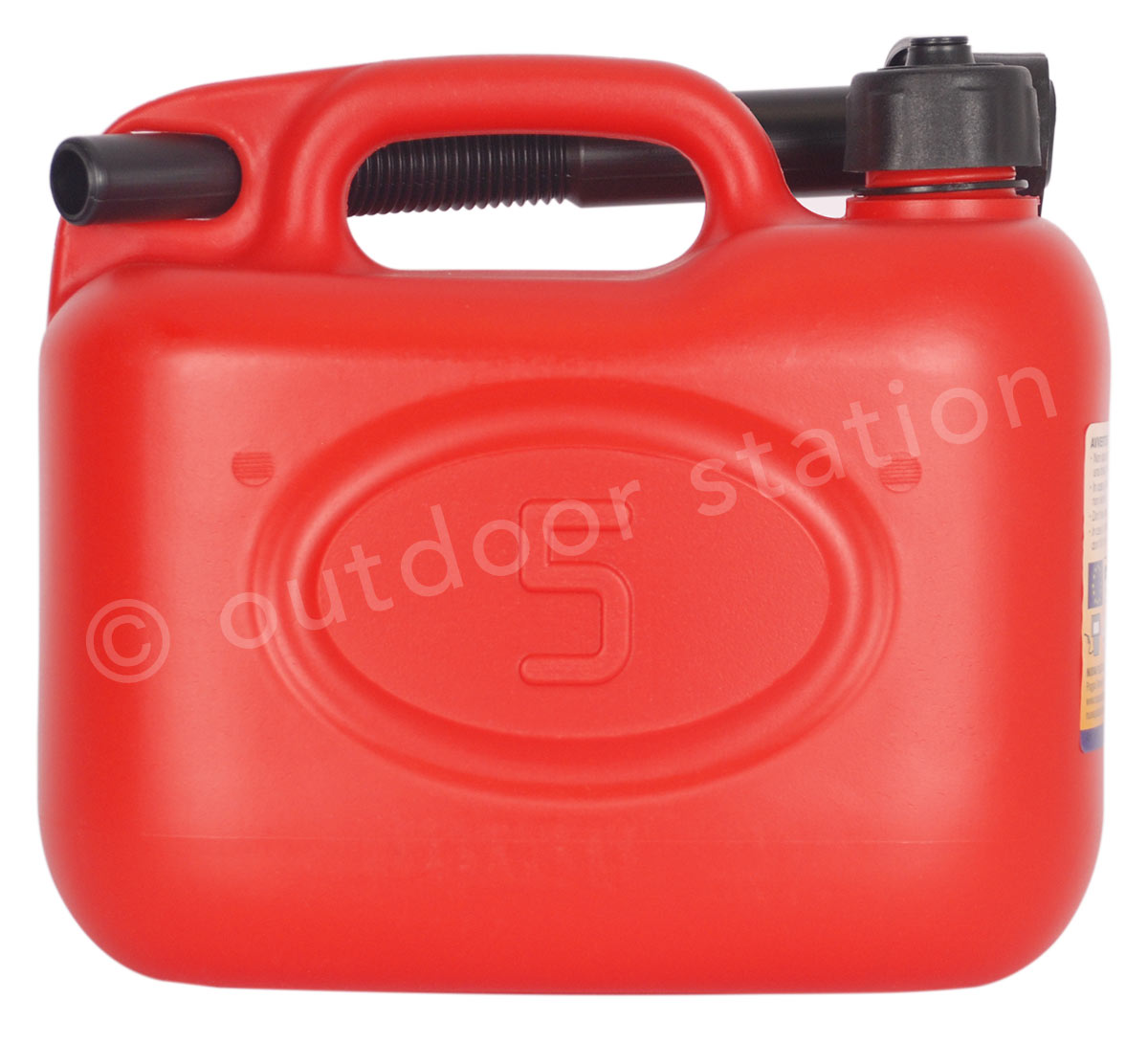 PVC petrol and fuel transfer tank - canister with tube 5l