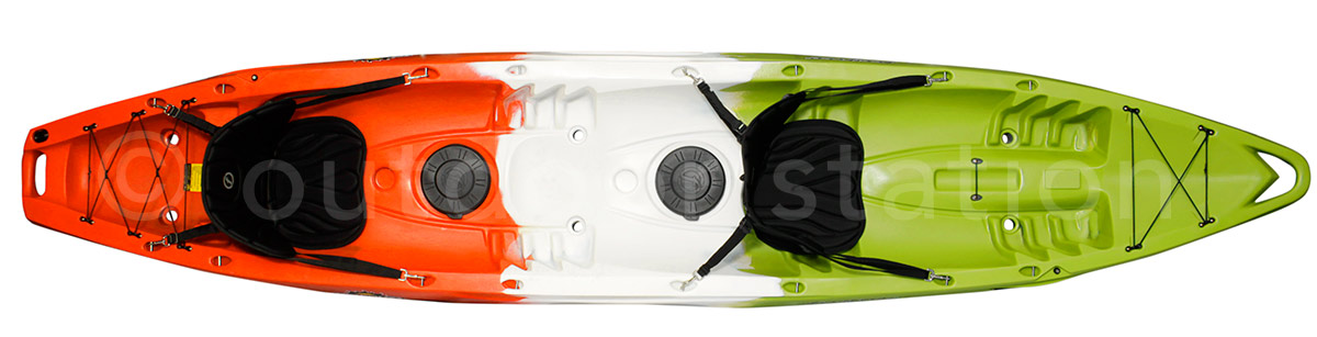 Recreational tandem sit on top kayak Feelfree Corona tropical