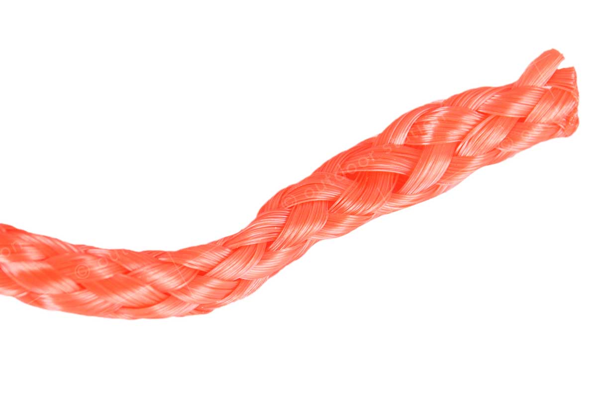 Red durable rescue rope 8mm 30m 400N