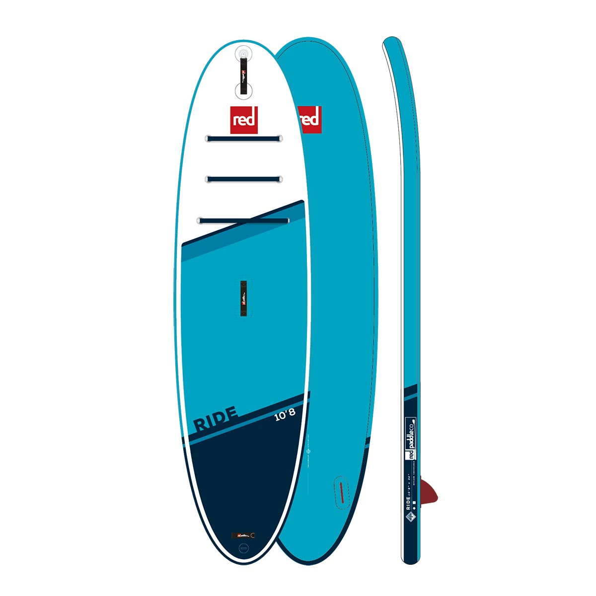 Red Paddle Co SUP board 10'8'' Ride + Angle TRAVEL fiberglass paddle