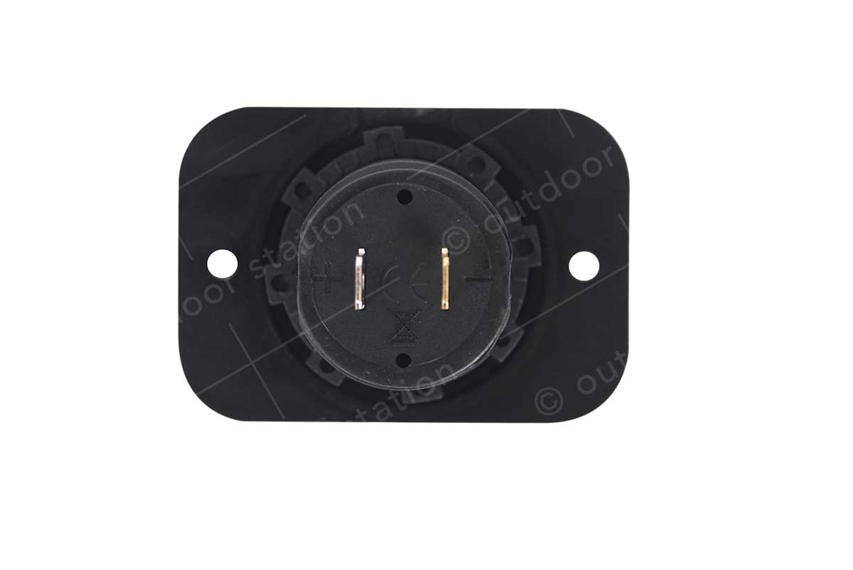 Two port USB built-in socket 12V with frame 1A - 2.1A