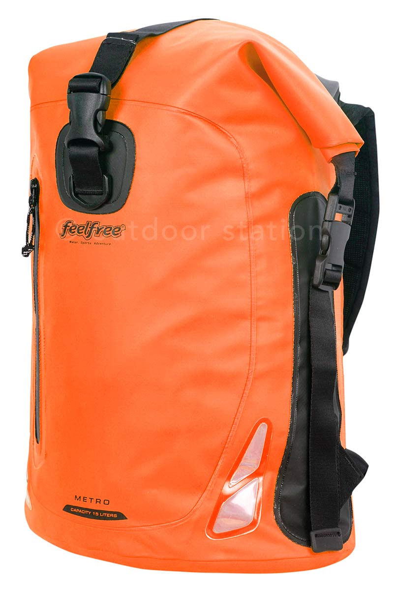 Waterproof motorcycle backpack Feelfree Metro 15L Orange