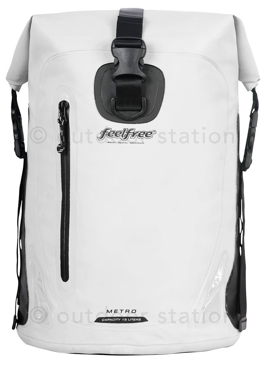 Waterproof motorcycle backpack Feelfree Metro 15L White