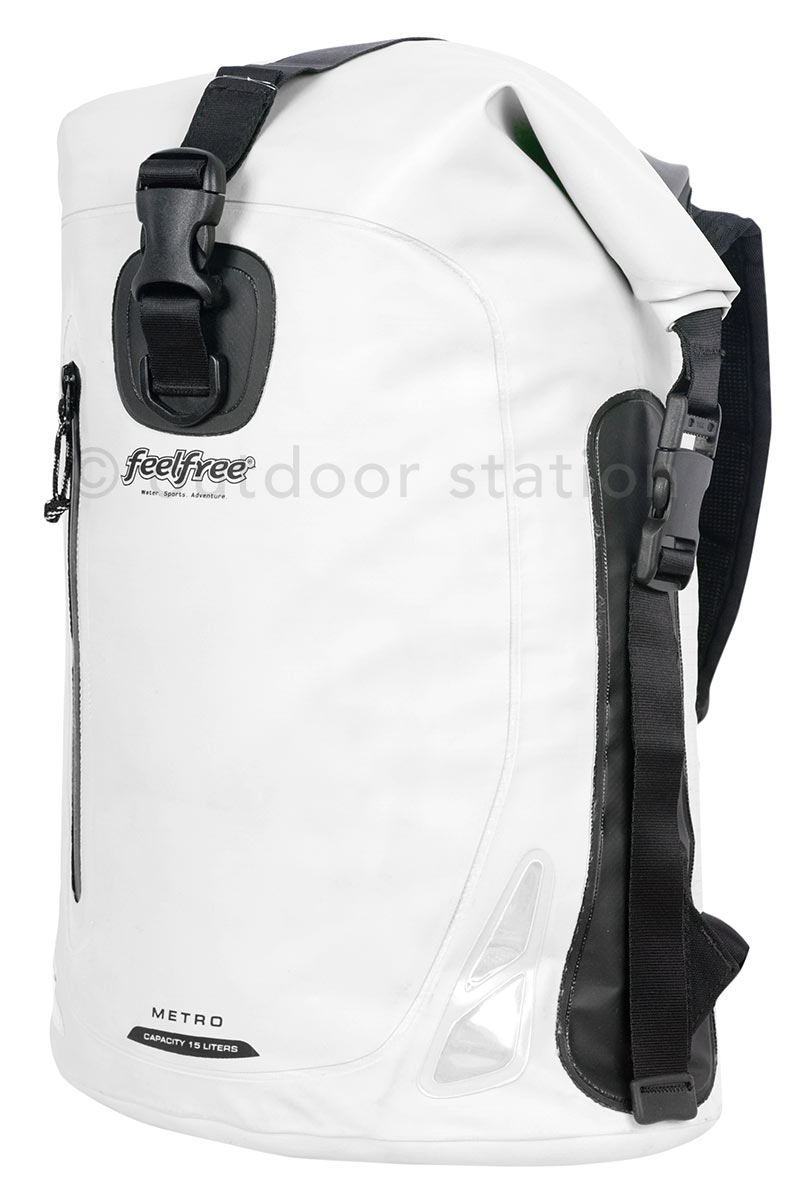 Waterproof motorcycle backpack Feelfree Metro 15L White